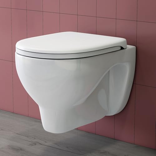 Plantex Wall Hung Commode/Rim Ceramic Western Toilet/Washdown Commode ...