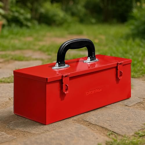 Plantex 12-inch Metal Tool Box for Tools/Tool Box Empty for Home Use/C ...