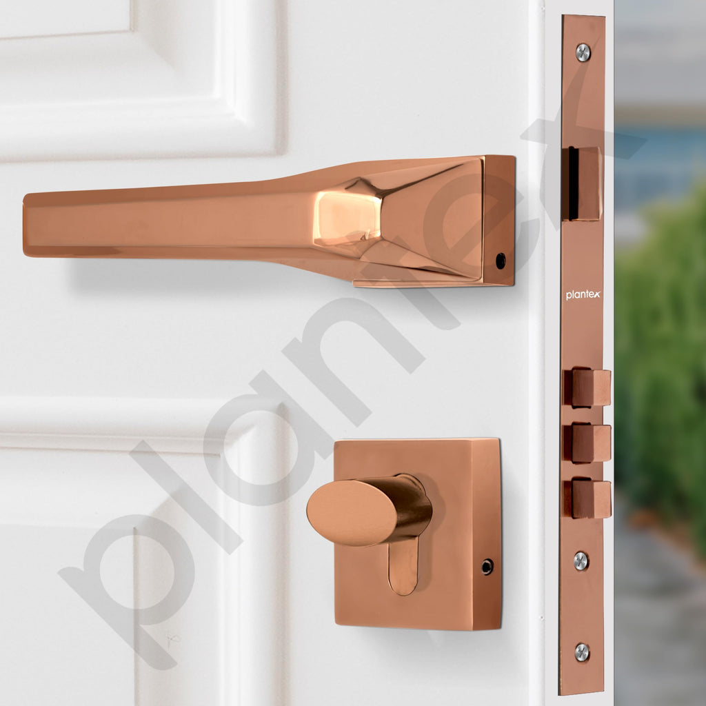Plantex Door Handle for Home Main Door/Door lock with handle/Mortise ...