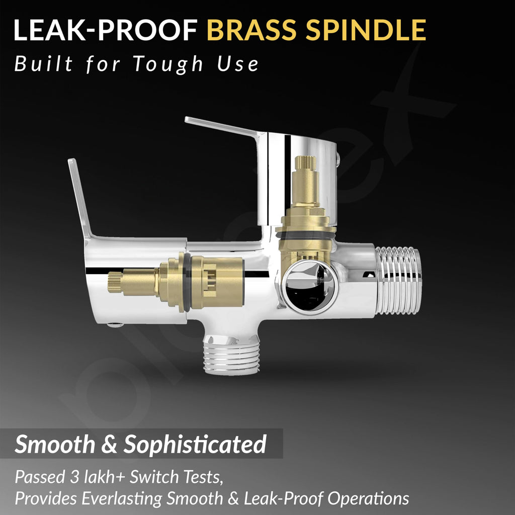 Plantex Angle Valve 2 in 1/Two Way Angle Cock Tap with Wall Flange & T ...
