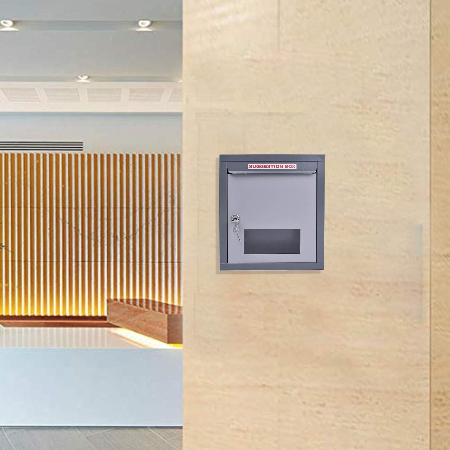 Buy Multipurpose Use Box: Mailbox with Lock | Grey – Plantex E-Commerce ...