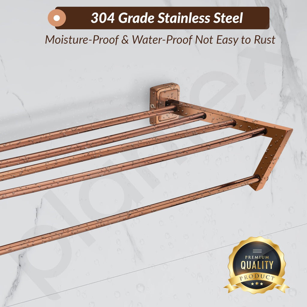 Plantex 304 Grade Stainless Steel Towel Rack/Towel Holder in bathroom ...
