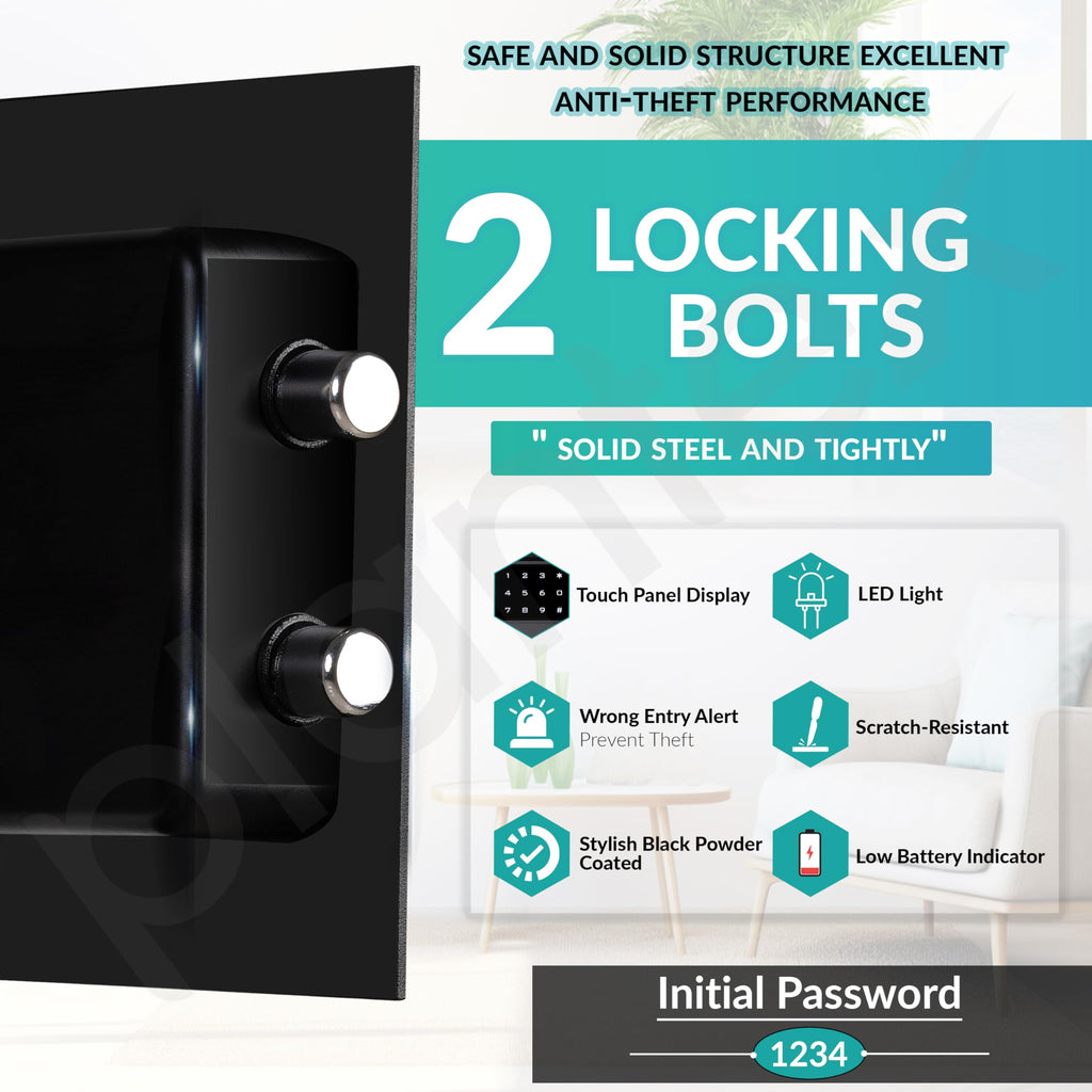Plantex 56 Litre Digital Safe Locker For Home/Safety Locker Box with B ...