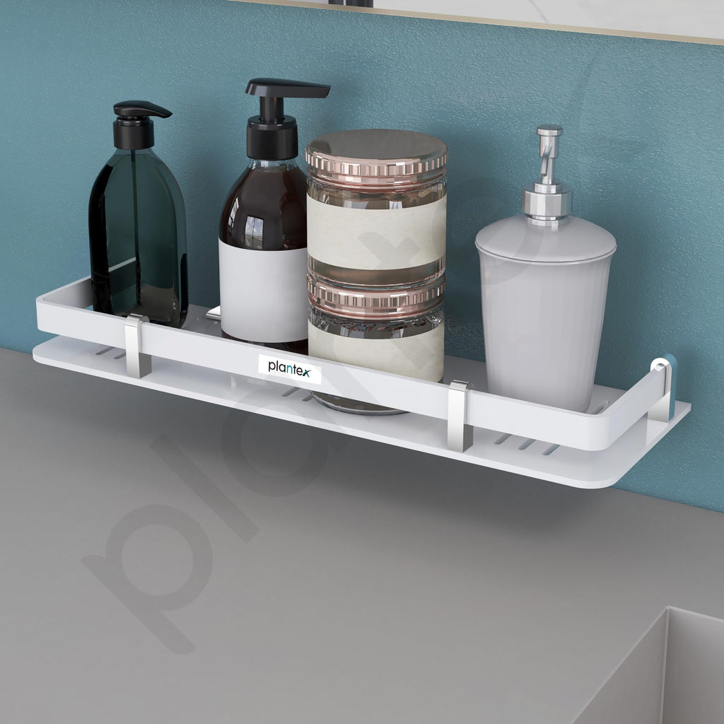 Plantex Acrylic Bathroom Shelf/Shelf for Bathroom Wall/Bathroom Shelf ...